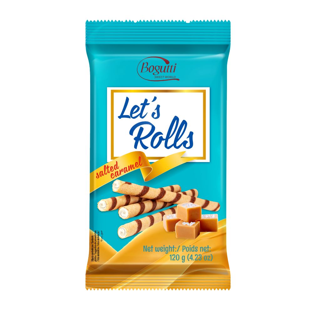 Bogutti Wafer Rolls Salted Caramel 120g - Wholesale – Uncle Food