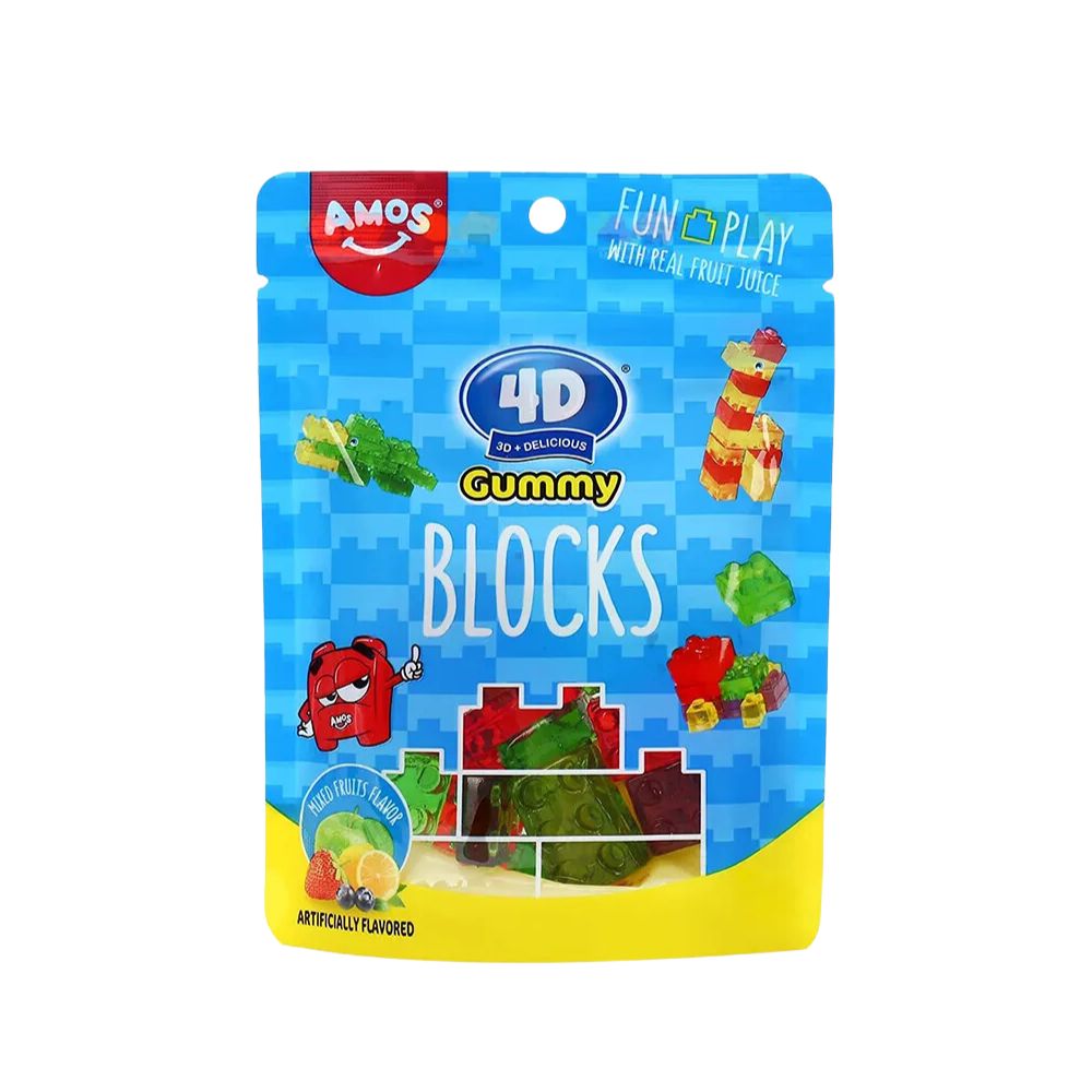 Wholesale of Amos 4D Gummy Blocks 198g – Uncle Food