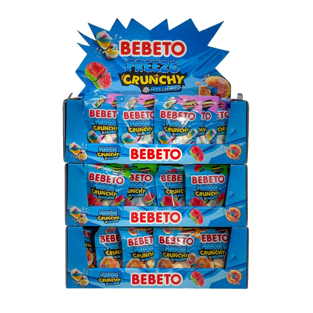 Espositore Bebeto Mix Freeze Crunchy da 35g - Vendita all'ingrosso ...