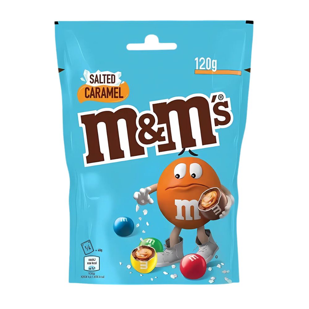 Wholesale sale of M&M's Salted Caramel Pouch 120g – Uncle Food