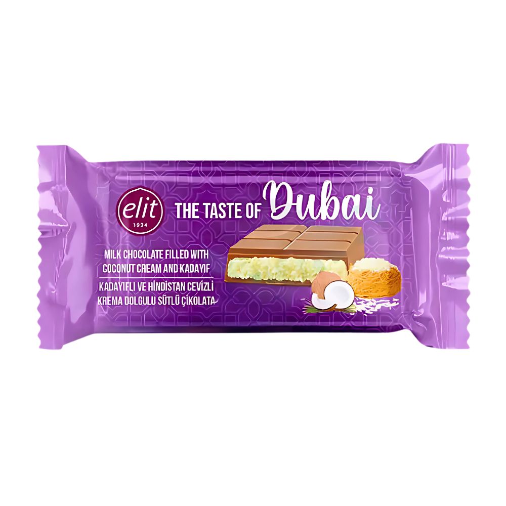 Elit Coconut Dubai Chocolate 90g - Wholesale – Uncle Food
