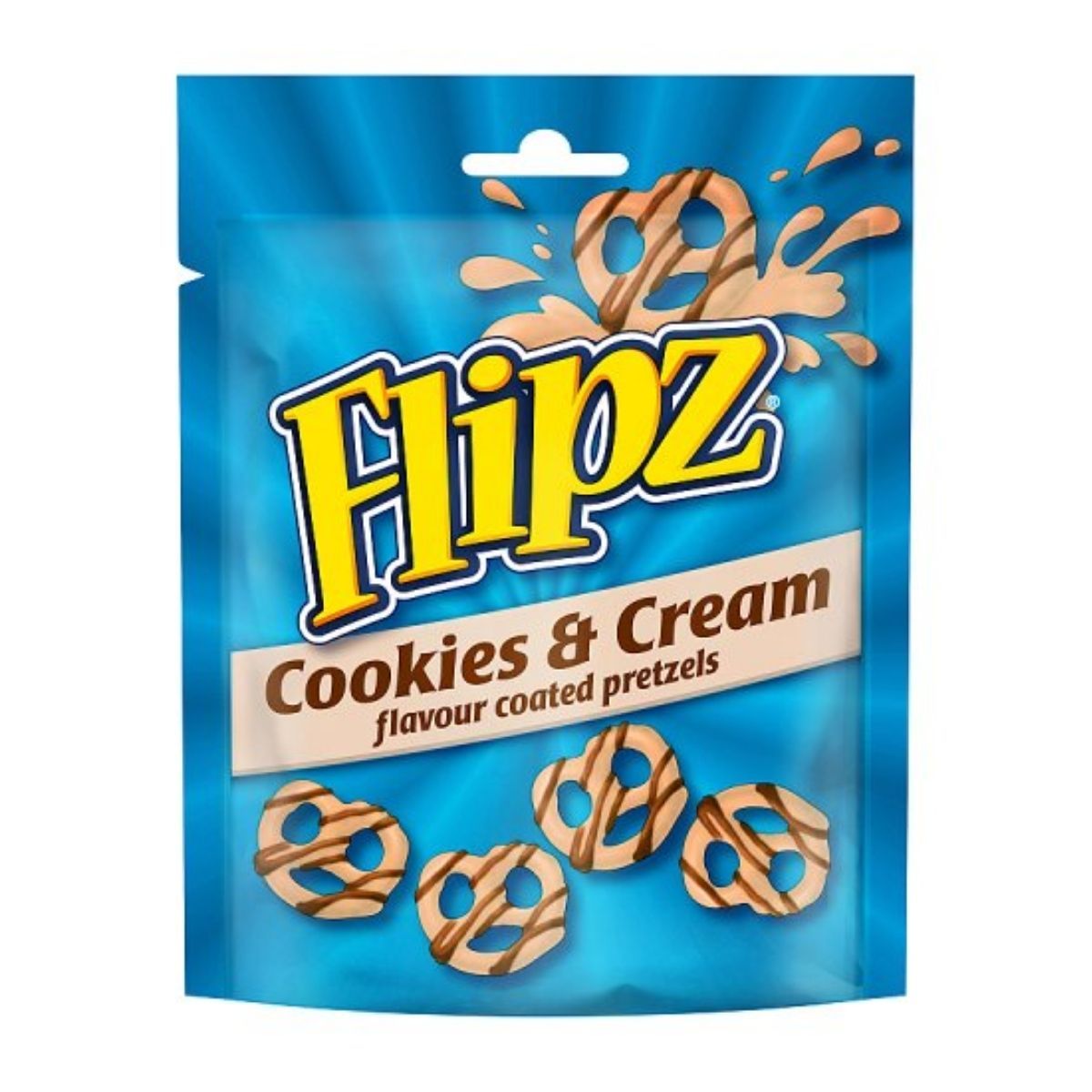 Wholesale sale of Flipz Cookies & Cream Coated Pretzel 90g – Uncle Food